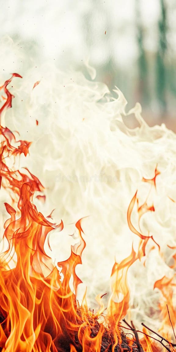 AI-Generated Fire Texture: Vibrant Flames with a Fiery Glow Stock ...