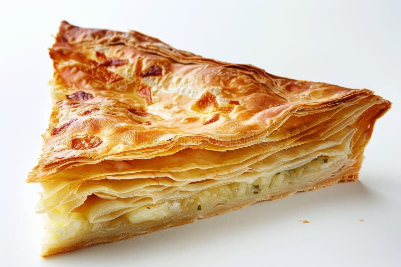 Flaky Pastry Slice, Highlighting a Light and Crispy Snack Option with ...
