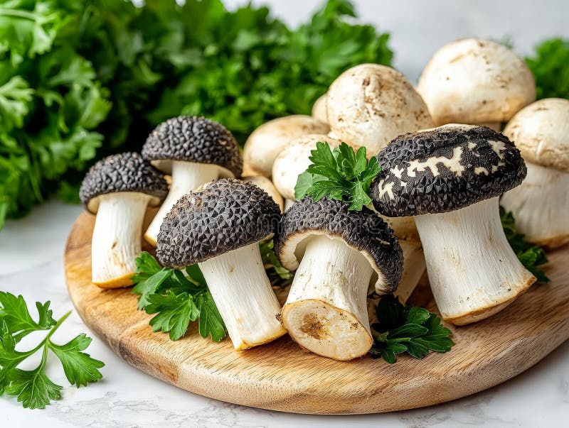 Forest Themed Appetizer with White Truffle and Vegetables Wrapped in ...