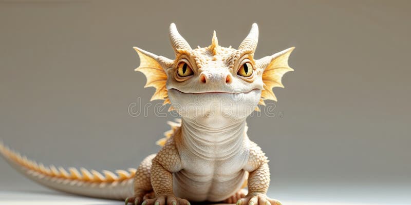 Friendly Dragon a Small Dragon with a Kind Face Stock Photo - Image of ...