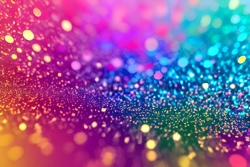 AI Generated Glittering Colorful Sparkling Background Stock ...