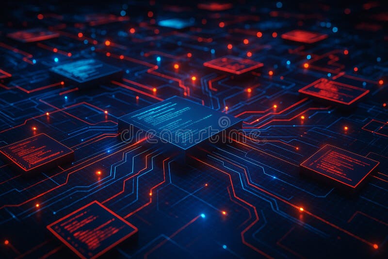 Ai Programming Coding Technology Stock Illustrations – 35,129 Ai ...