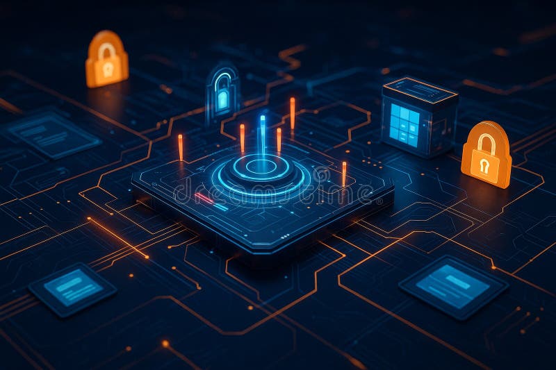 Futuristic Digital Security System Stock Illustrations – 137,721 ...