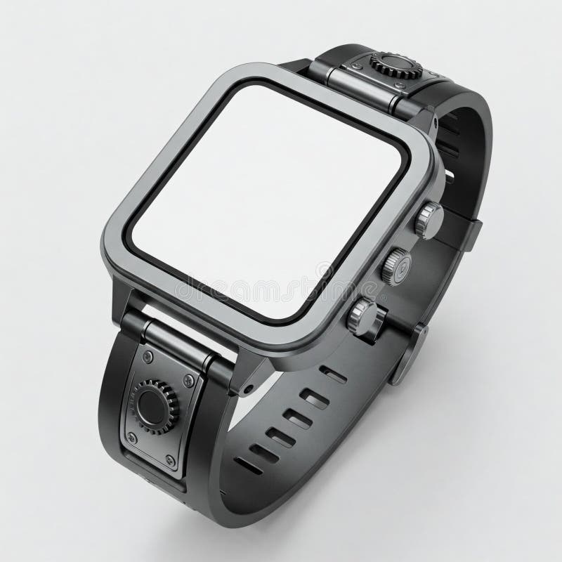 Ai Generated Futuristic Smartwatch Concept Stock Illustration ...