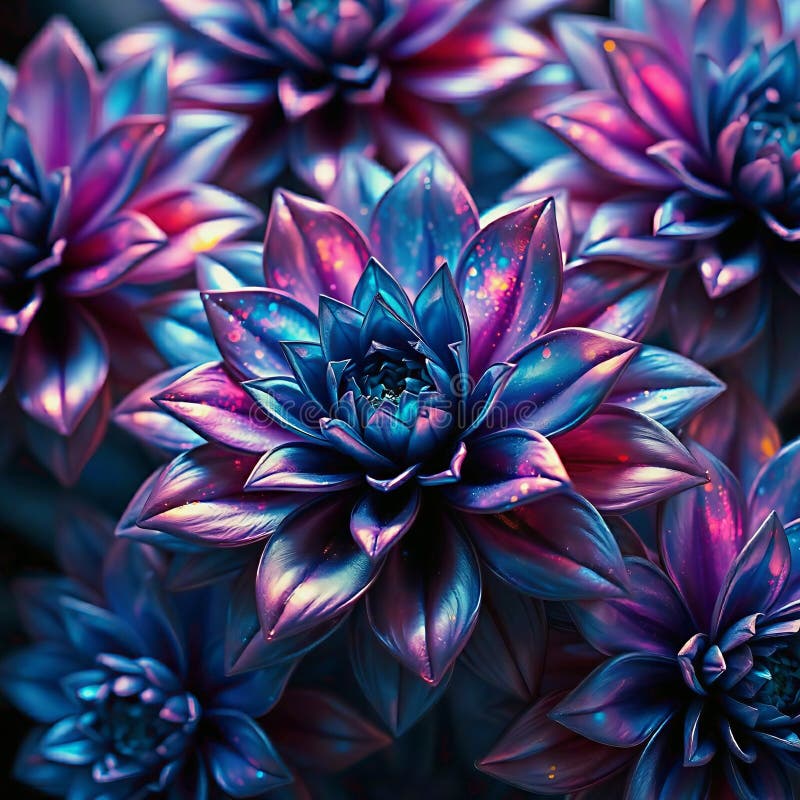 Galaxy Themed Flower Arrangement with Metallic Color Combination and ...