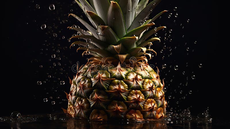 AI Generated. Generative AI. Realistic Pineapple Set. Can Be Used for ...