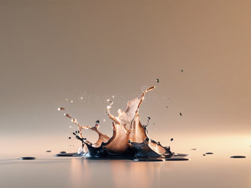 Gentle Ink Splash with Diffused Lighting Effects Stock Photo - Image of ...