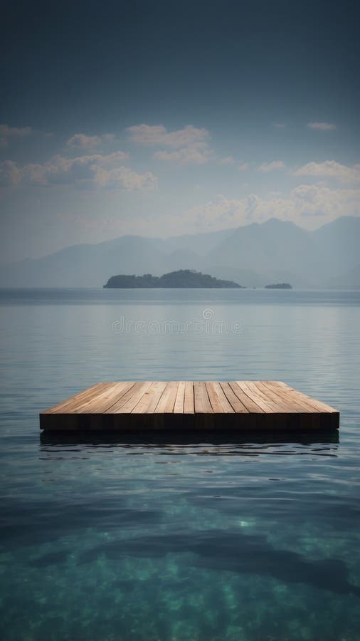 A Giant Floating Platform in the Middle of an Ocean with an Empty Space ...