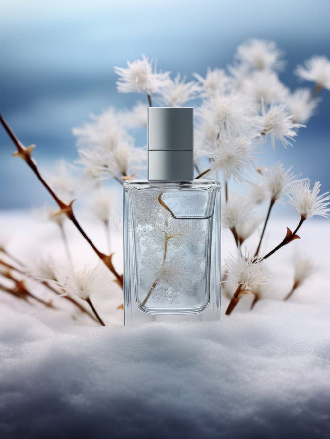 AI Generated. a Glass Bottle of Perfume with Complex Patterns Inside ...