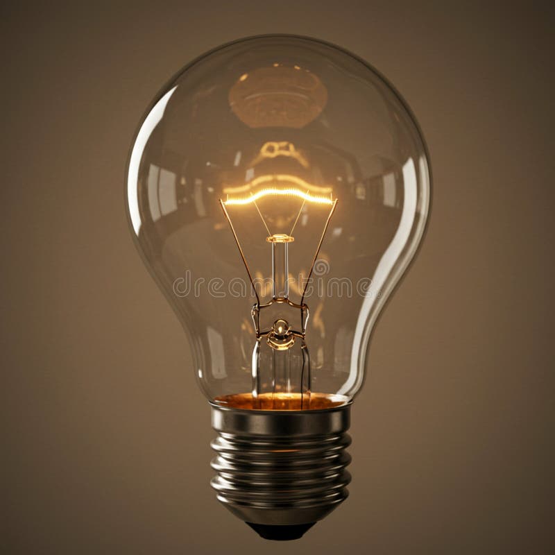 AI Generated Glowing Light Bulb Representing Innovation and ...