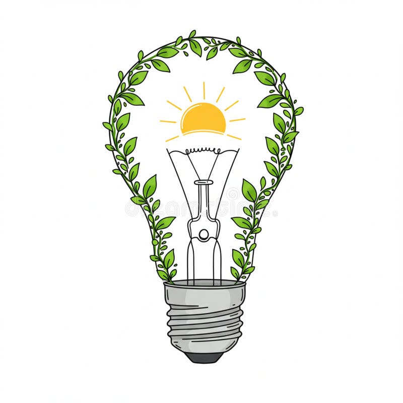 AI Generated Glowing Light Bulb Representing Innovation and ...