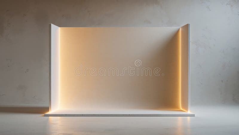Glowing Neutral Toned Canvas Backdrop with Softly Lit Base Versatile ...