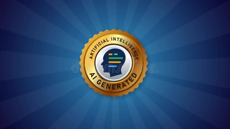 AI Generated Gold Emblem Stamp for Product Created Using Artificial ...