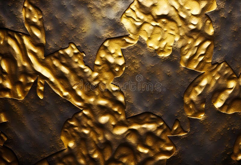 Golden metal rough surface stock illustration. Illustration of ...