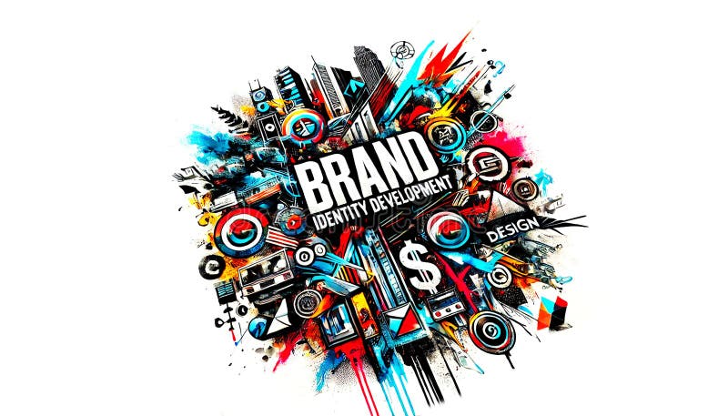 AI Generated Graffiti Style Brand Identity Development Illustration Stock Illustration ...