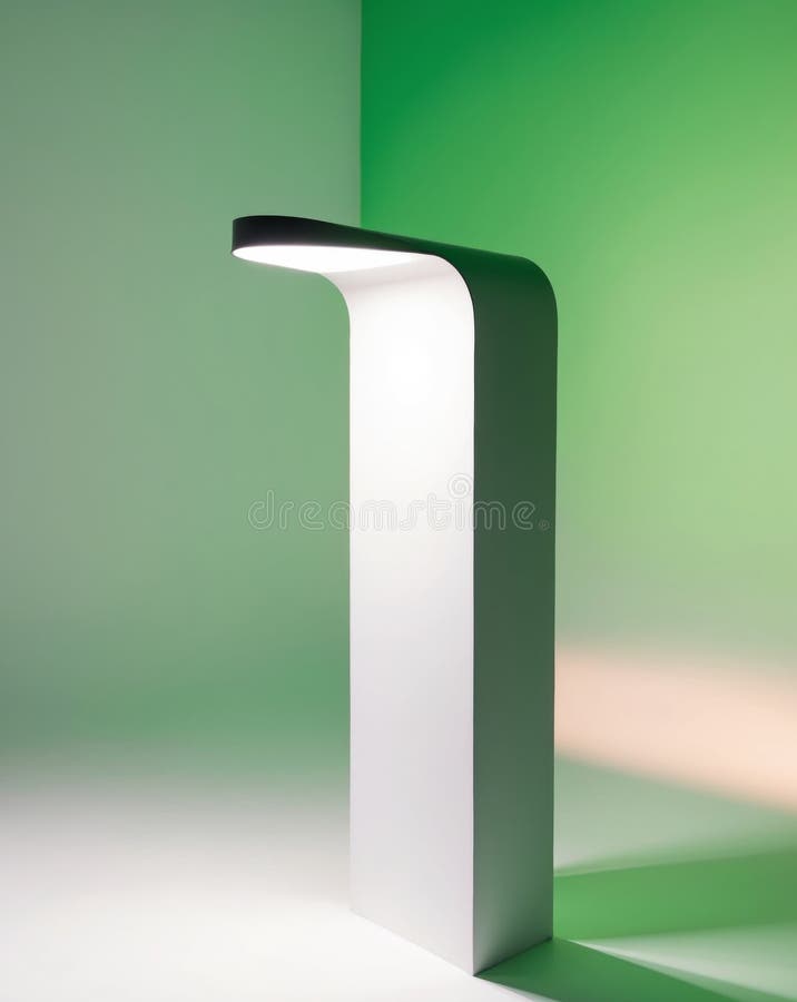 Green Screen Studio with Dramatic Lighting Effects. Stock Image - Image ...