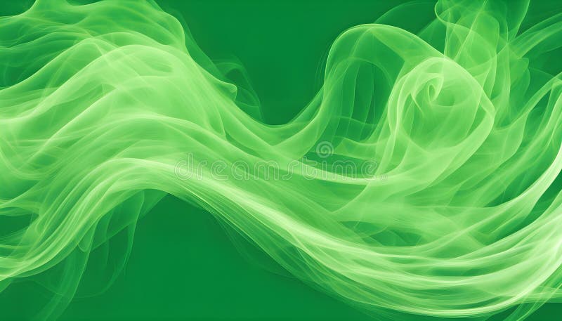 Green Smoke Movement Patterns of Background Graphics Stock Illustration ...