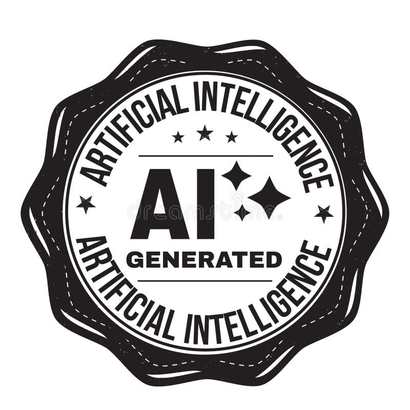 AI Generated Grunge Rubber Stamp Stock Vector - Illustration of text ...