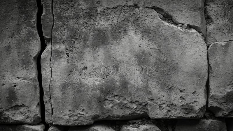 Grunge Stone Wall Crack Texture Background Design Stock Image - Image ...