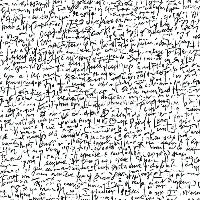 AI-Generated Handwritten Text Texture Stock Illustration - Illustration ...