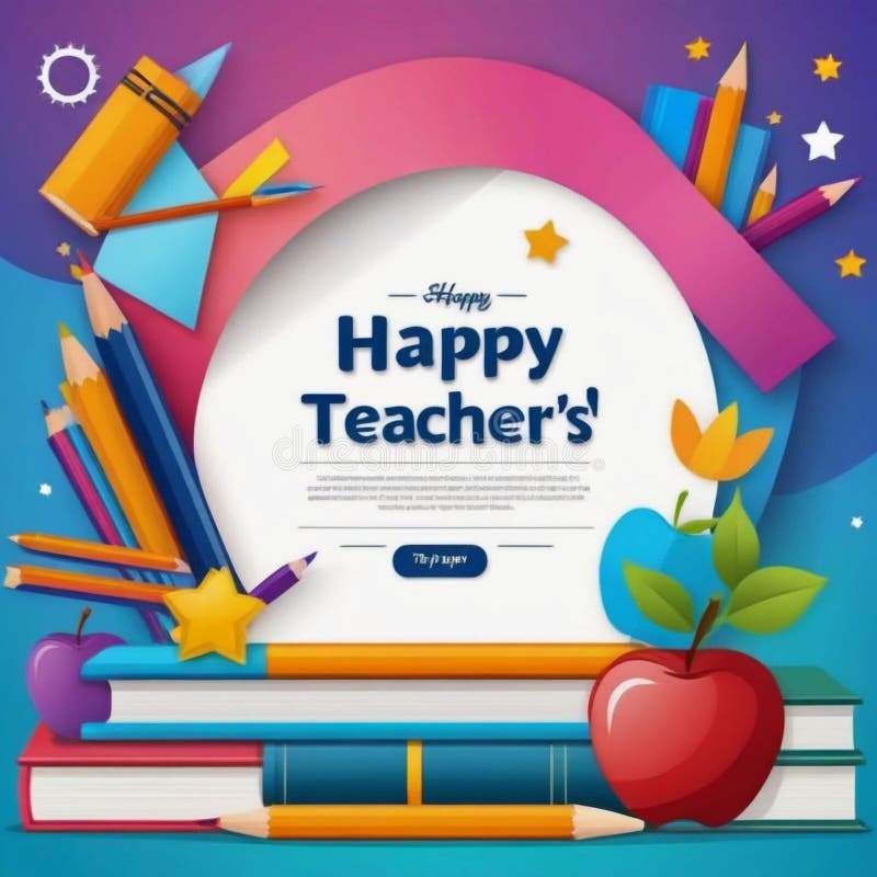 AI-generated Image Celebrating Teachers Day with Festive Cheer. Stock ...