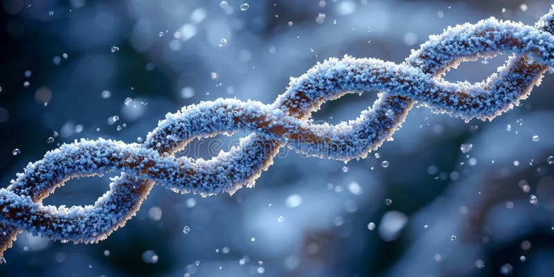 Helix Strands Digitally Layered Over Space Inspired Backdrop Showcasing ...