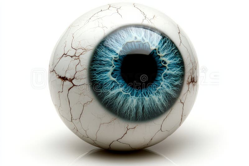 Hyper Realistic Close Up of a Human Eyeball with Intricate Veins and ...