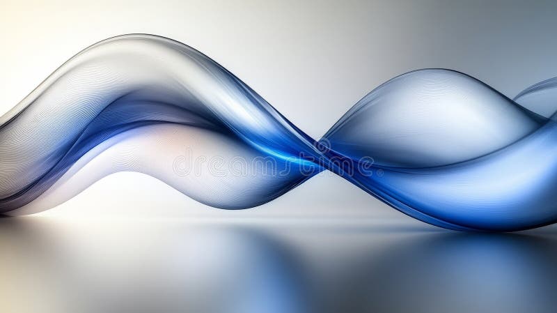 Intertwined Flowing Blue Wave Like Patterns Resembling Water Currents ...