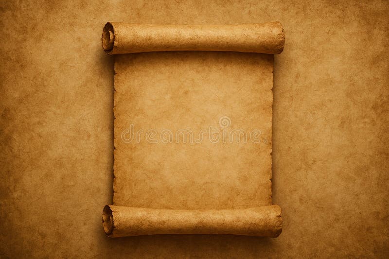 Ancient Scroll Parchment on Vintage Paper Background, AI Generated ...