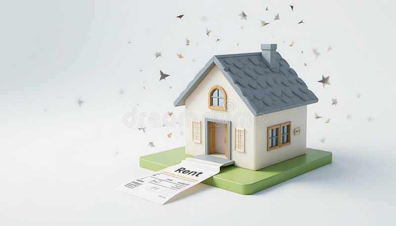 AI-Generated House Rental Visualization Stock Illustration ...