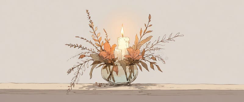How To Make Floral Arrangement with Dry Plants and Candle in Cer. Anime ... How To Make Floral Arrangement with Dry Plants and Candle in Cer. Anime ...