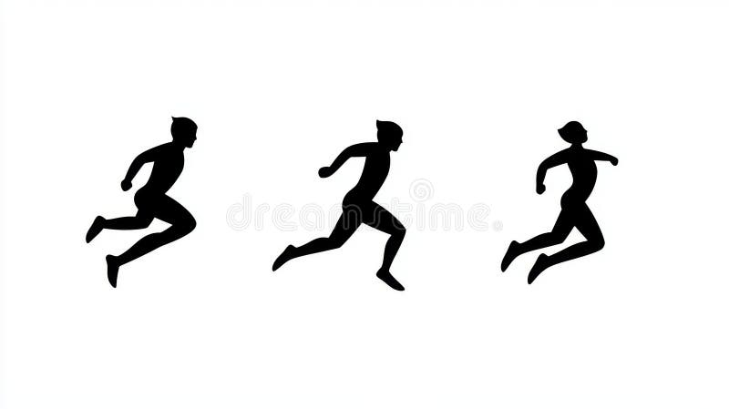 AI-Generated Hurdles Icon stock illustration. Illustration of jogging ...