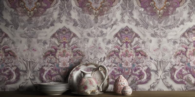 Hyper-Realistic 3D Wall, Made with Generative AI Stock Illustration ...