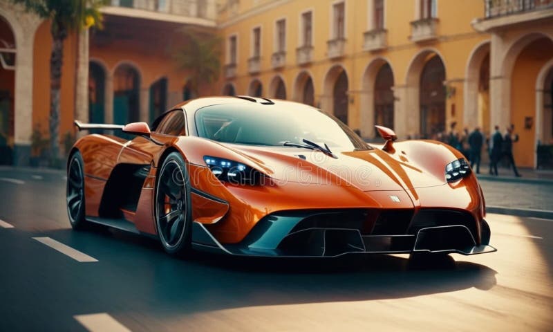AI-generated hypercar stock illustration. Illustration of extreme ...