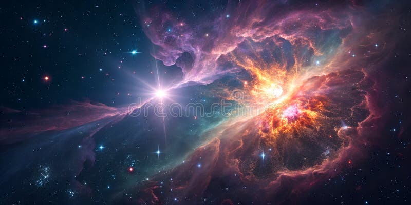 AI Generated Hypernova Cosmic Supernova Explosion Bursting with Stellar ...