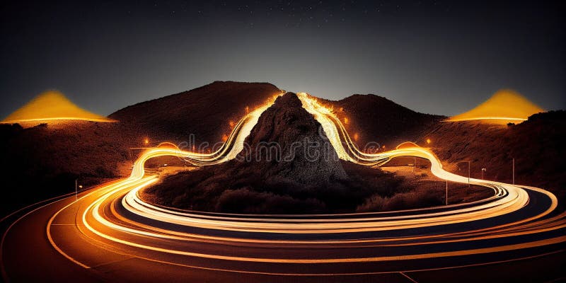 A Hyperreal Journey To the Top, Made with Generative AI Stock ...