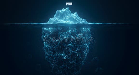 AI-Generated Iceberg: Data Visualization Stock Image - Image of ...