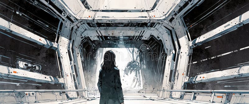 Illustrate a Spine-chilling Scene Where Futuristic Technologies ...