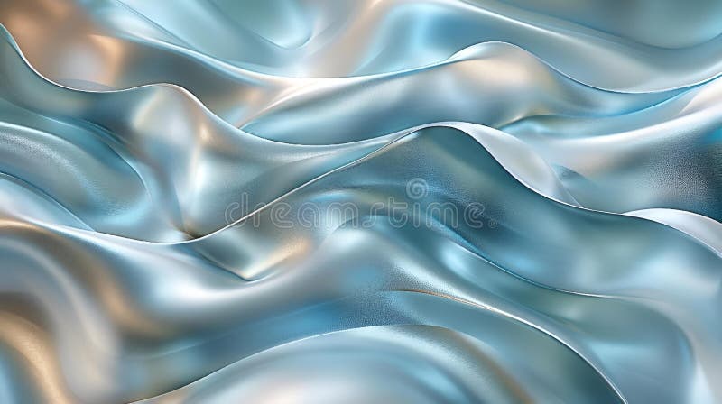 AI Generated Illustration of Abstract Blue, Silver, and Beige Patterns ...