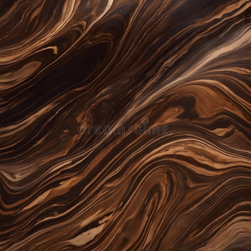 AI Generated Illustration of Abstract Brown Wood Grain Surface with ...