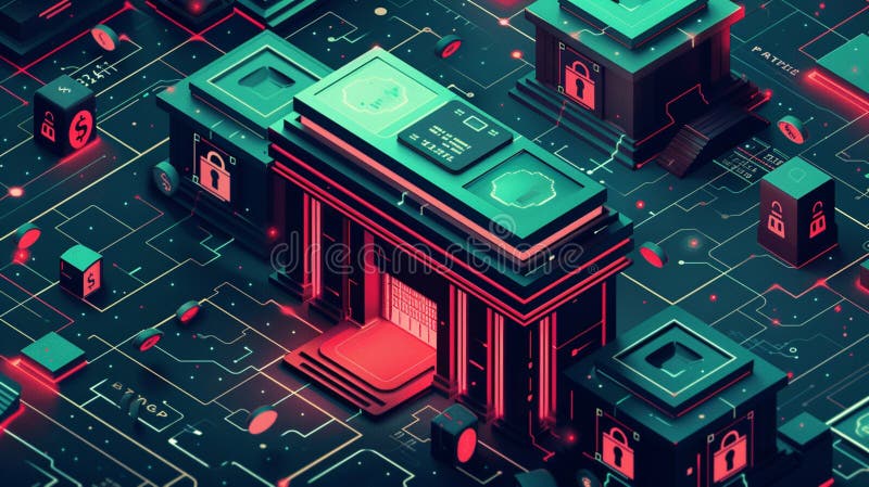 AI Generated Illustration of Abstract Concepts of Privacy and Security ...