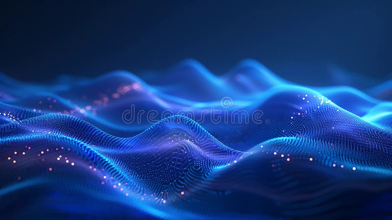 AI Generated Illustration of an Abstract Dark Blue Background with ...