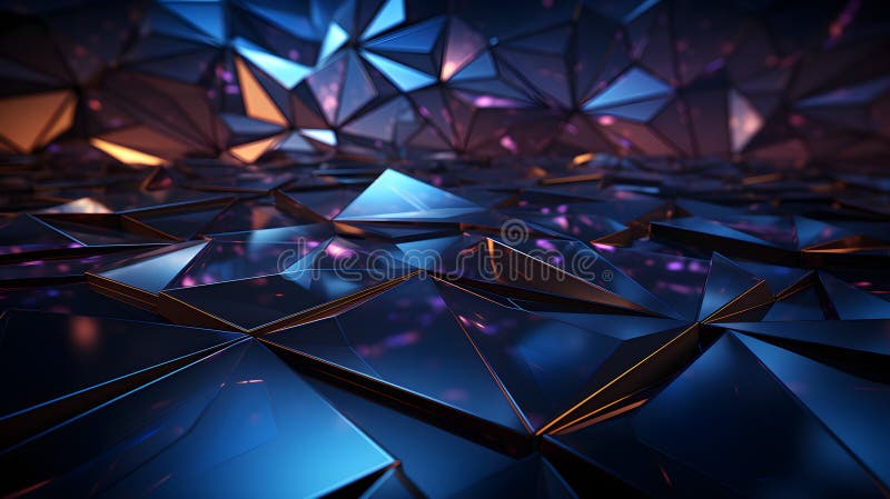 AI Generated Illustration of Abstract Dark Particles in Glossy Dynamic ...