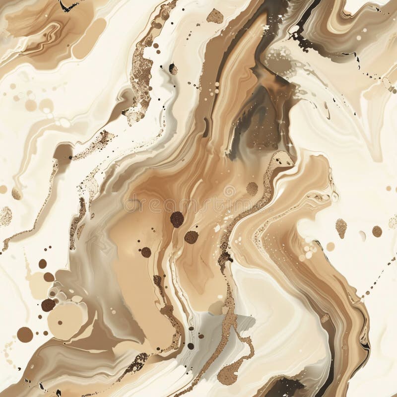 AI Generated Illustration of Abstract Marble Pattern in Brown "Luxury ...