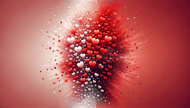 AI Generated Illustration of an Abstract Valentine Wallpaper with ...