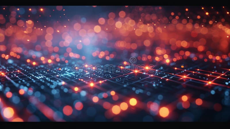 Abstract Video Background with Glowings and Lights in the Dark Stock ...