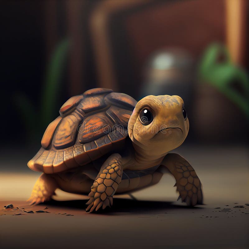 Computer Generated Cartoon Turtle Stock Illustrations – 147 Computer ...