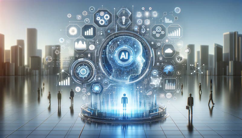 AI-Powered Marketing Insights Stock Illustration - Illustration of ...