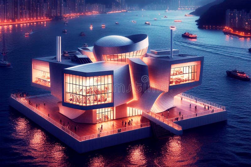 This is a View from Above Looking Down at a Large Building Stock Photo ...