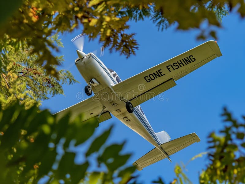 AI Generated Illustration of an Aircraft with a Message Stock Image ...